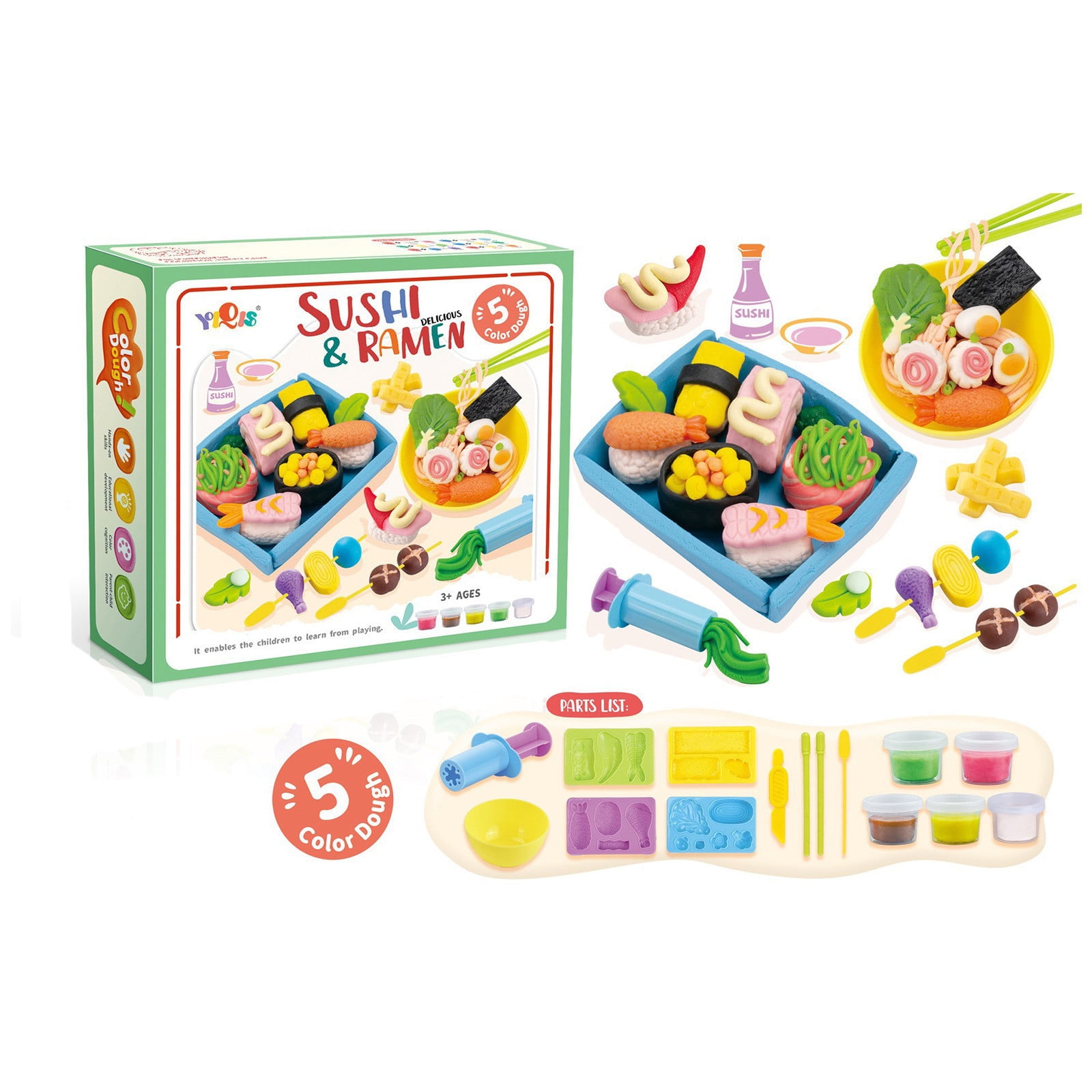 ARUTOOY Color Dough Sets for Kids Ages 4-8 Kitchen Creation Kit Toy ...