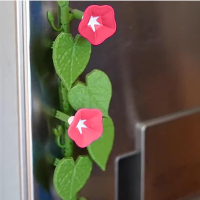 ARUTOOY Flower Magnets for Fridge, Morning Glory Climbing Ivy Fridge ...