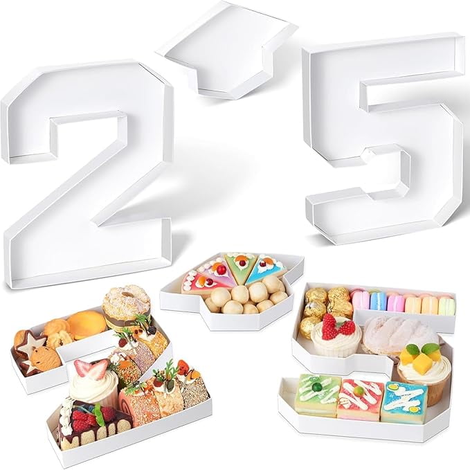 ARUTOOY Graduation Number Charcuterie Board Box Decorations 2025, 10 ...