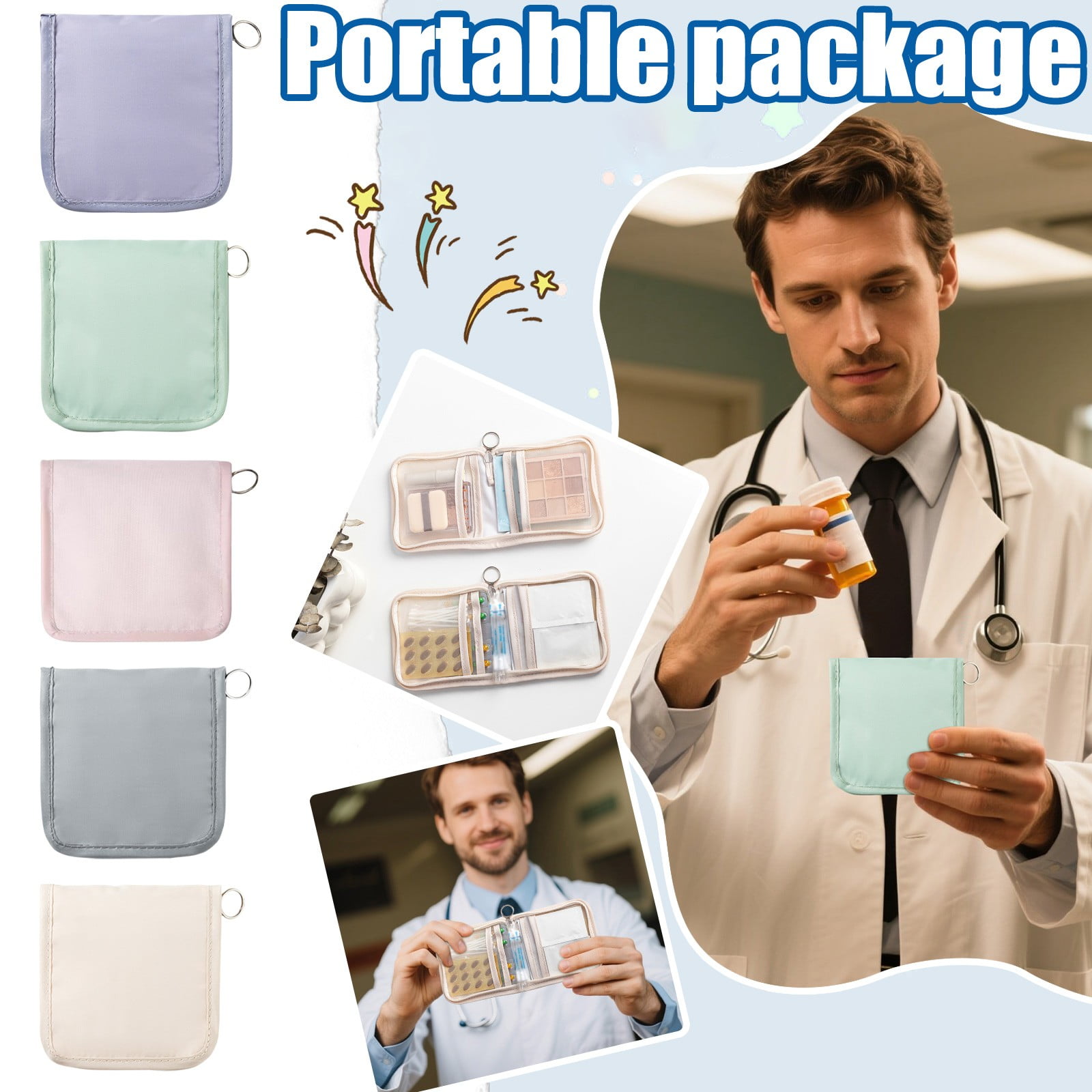 ARUTOOY Mini First Aid Bag, Portable Outdoor First Aid Medical Rescue ...