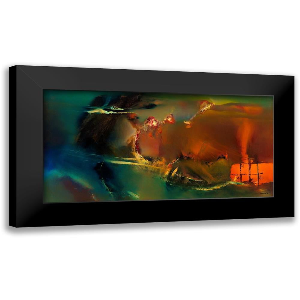 ARVEE 24x14 Black Modern Framed Museum Art Print Titled - Northern Breeze - Walmart.com