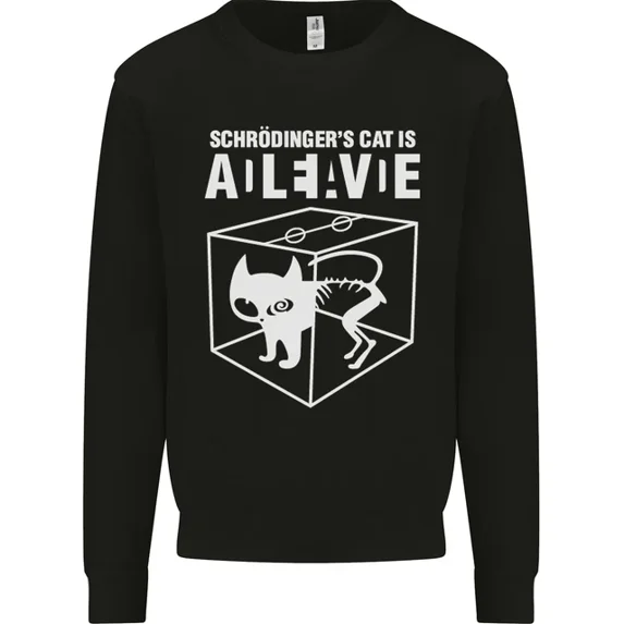 ARVY Schrodingers Cat Science Geek Nerd Sweatshirt - Walmart.com