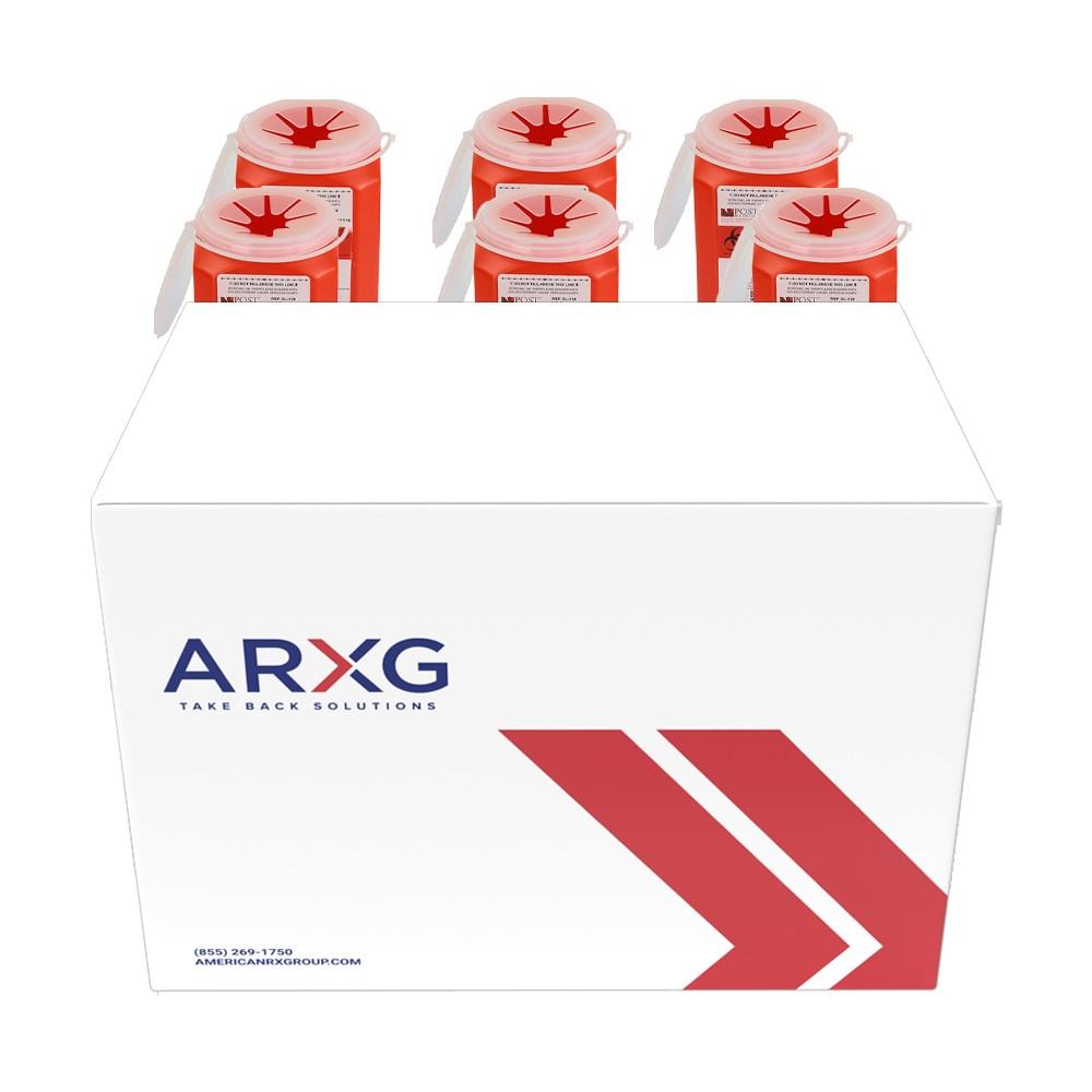 ARXG Sharps Mail Back and Destruction Kit for Safe Sharps Disposal - Professional and Personal ...