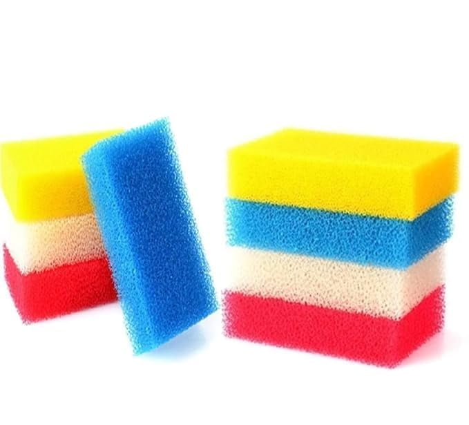 ARYANSH Shoppe 4 Pices Cleaning Scrubbing Sponge Kitchen Cellulose Dish ...