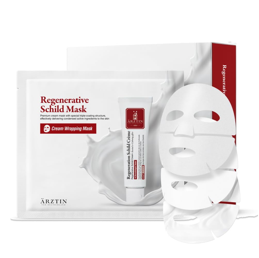 ARZTIN Regenerative Schild Mask, BCA3 Triple-coated Wrapping High Nutritional Cream Sheet Rich ...