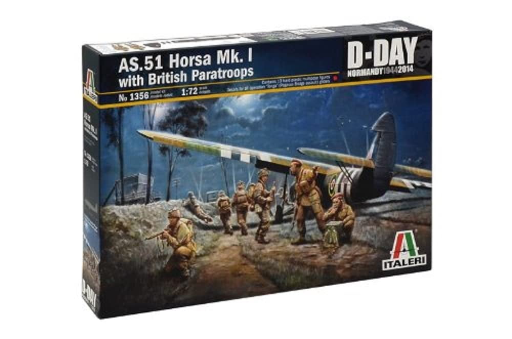 Italeri Models AS 51 Horsa MK.I with British Paratroops Airplane Model ...
