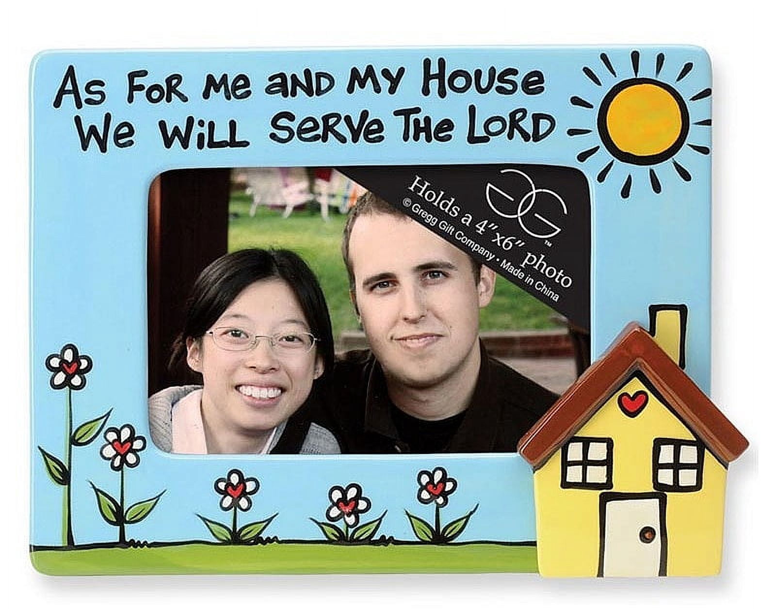AS FOR ME AND MY HOUSE colorful ceramic picture frame by Our Name is ...
