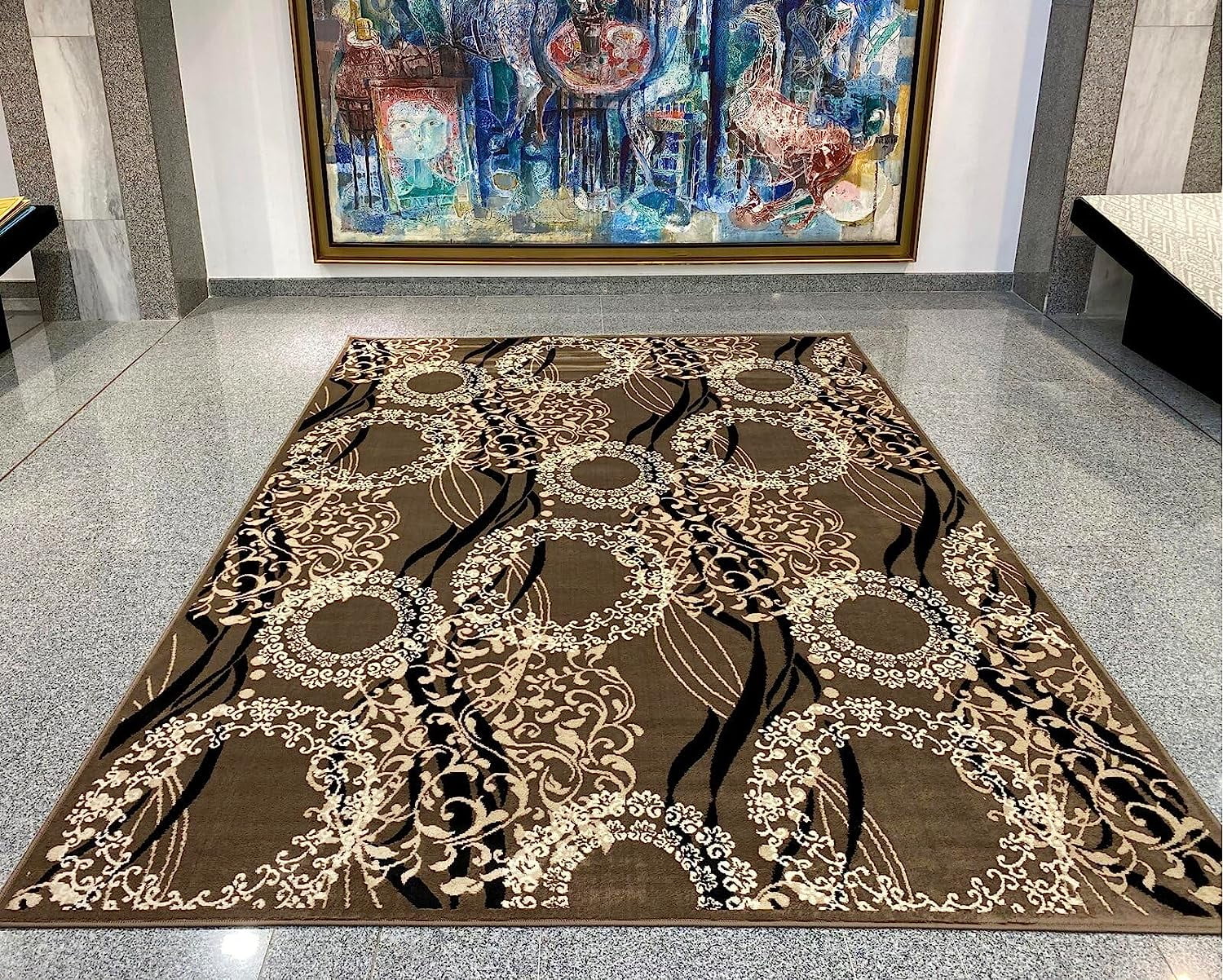 AS Quality Boho Vintage Rug for Living Room, Bedroom, Entryway, Indoor ...