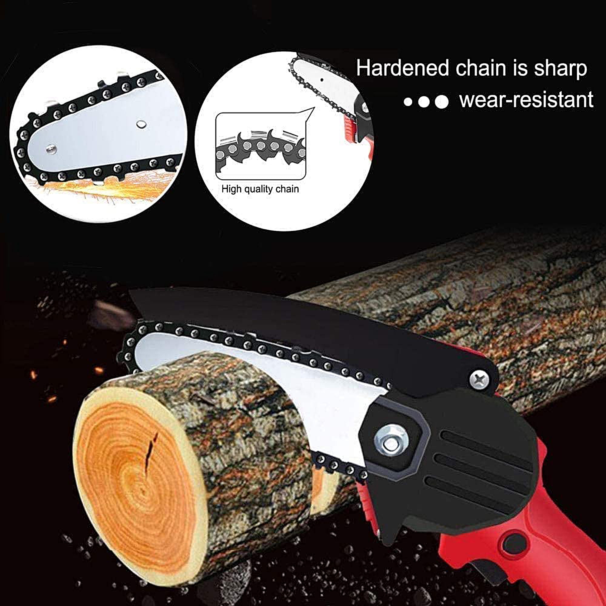 AS SEEN ON TV - Mini Chainsaw 6 Inch Cordless [21V Batteries] [2024 ...