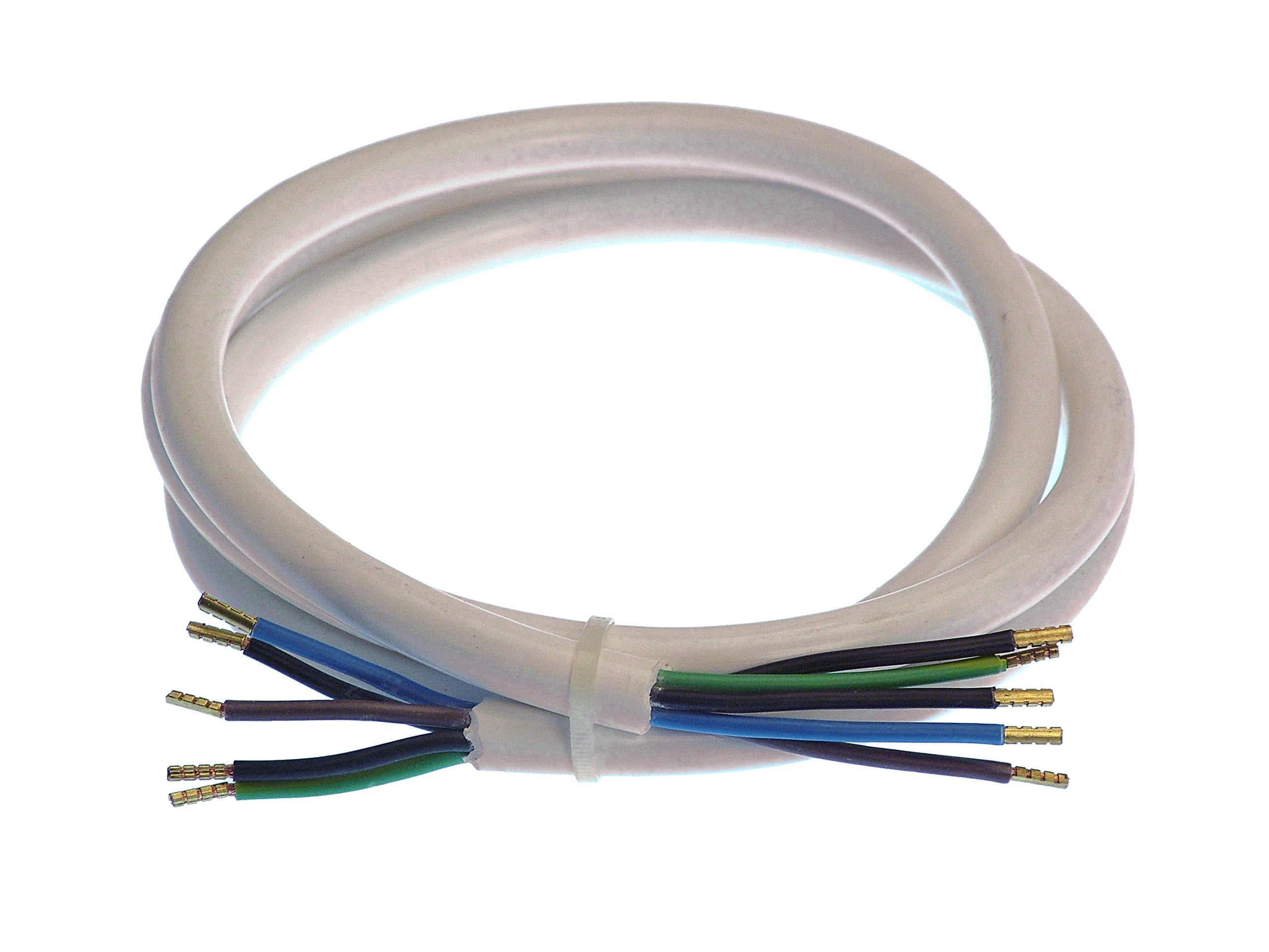 AS Schwabe H05VV-F Cooker Connection Cable 5G2.5 1.5 m White 70867 ...