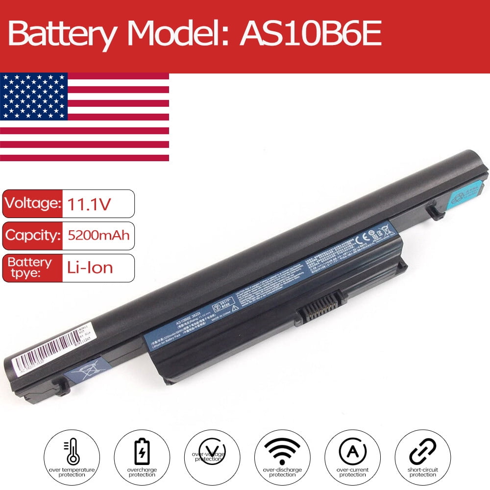 AS10B6E Laptop Battery for Acer Aspire 3820T-3051 AS1OB7E AS1OB73 ...