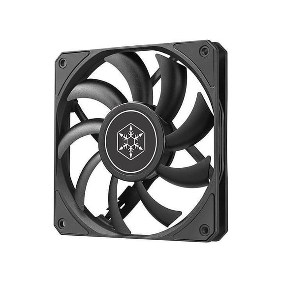 SilverStone, 120mm Slim PWM Cooling Fan, SSTAS120B, High Airflow ...