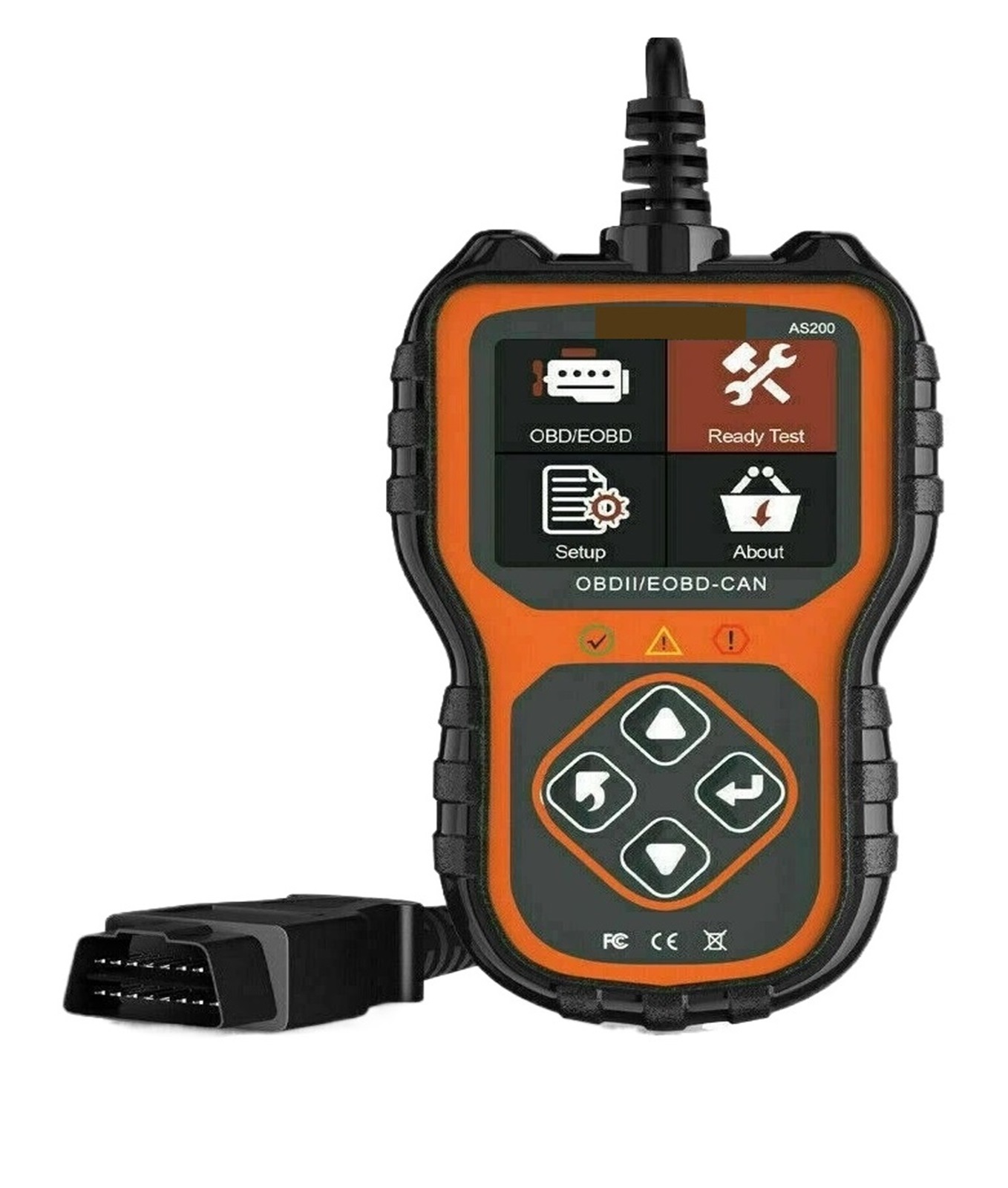 AS200 OBD2 Automotive Scanner Full OBDII Engine Analyze Code Reader Car ...