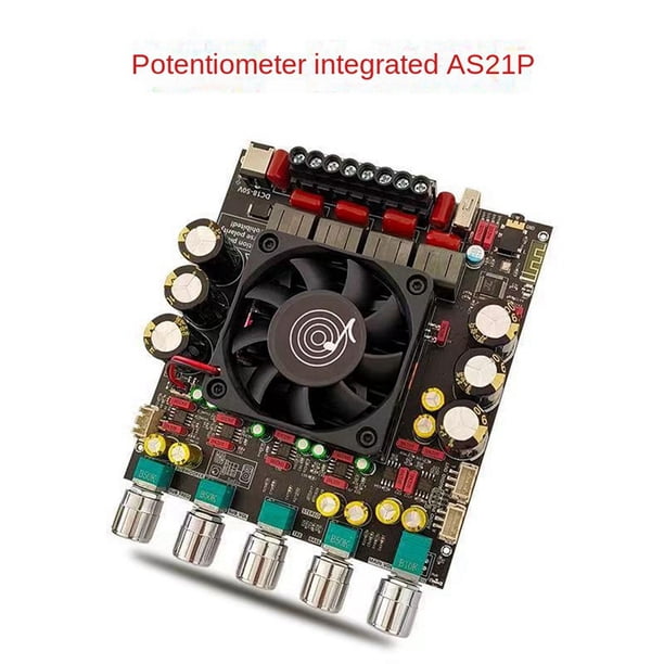 AS21P Bluetooth 5.1 Digital Power Amplifier Board 2.1 Channel TPA3255 ...
