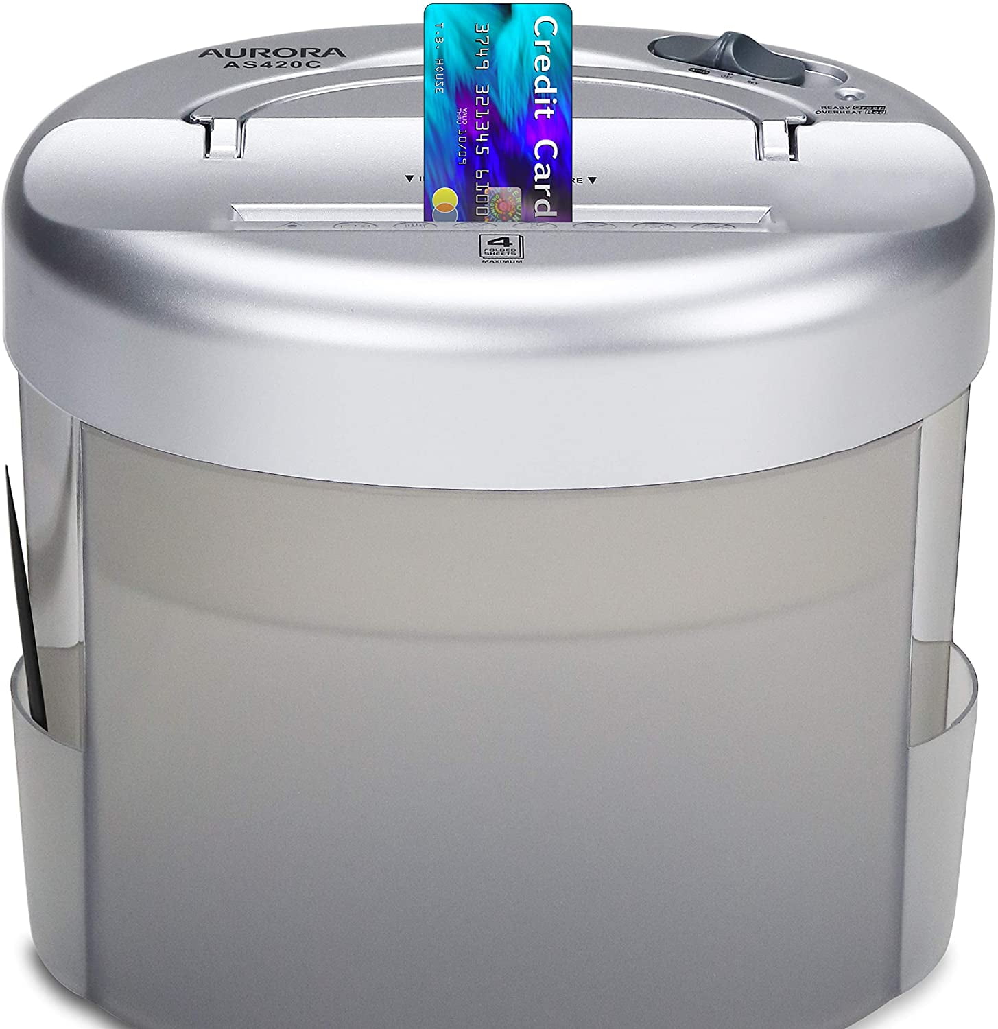 AS420C Desktop-Style Cross-Cut Paper Shredder, 4-Sheet Crosscut Desktop ...