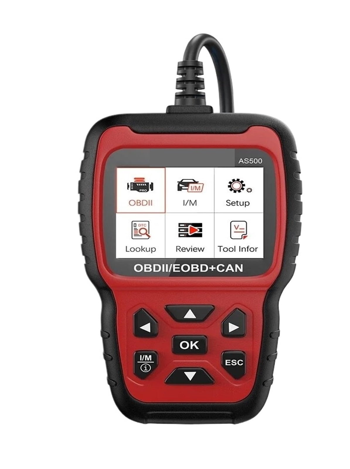 AS500 OBD2 Automotive Scanner Multilingual Engine Code Reader OBD 2 Car ...