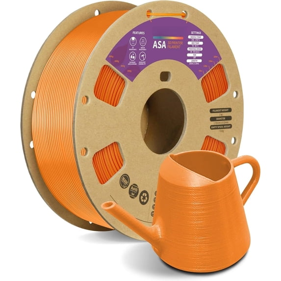 ASA 3D Printer Filament 1.75mm 1kg Spool, Premium Anti-UV Weather ...