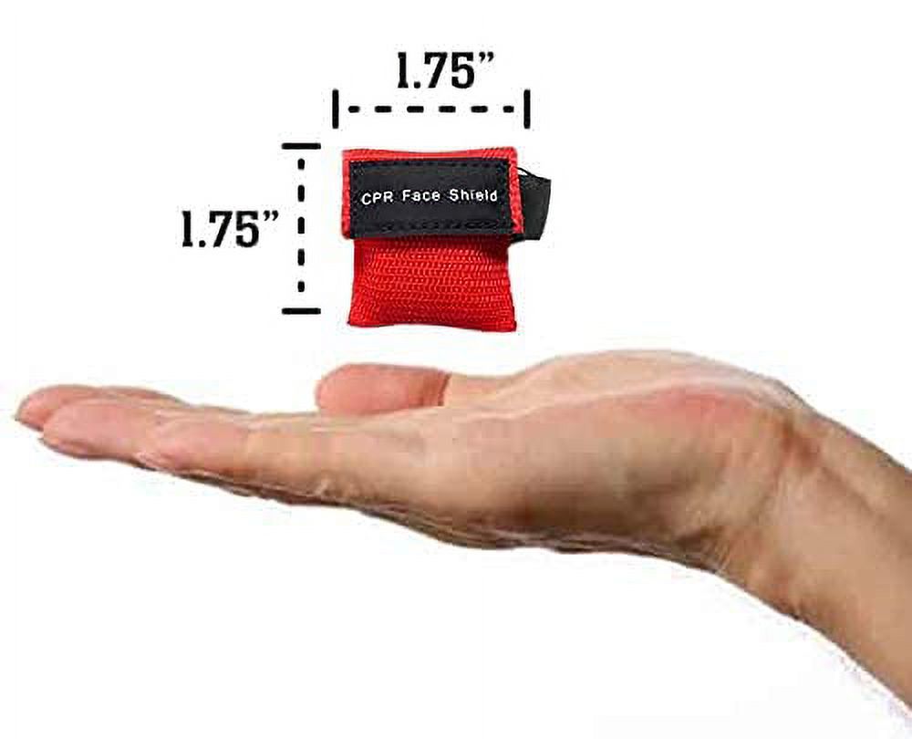 ASA TECHMED 100 Pack CPR Face Shield Mask Key Chain Emergency Kit CPR ...