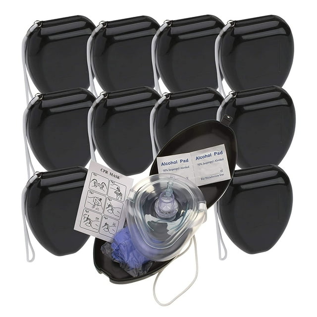 ASA TECHMED CPR Rescue Mask Kit - Adult/Child Pocket Resuscitator, 12 ...