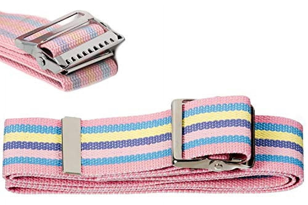 ASA TECHMED Pastel Colors Walking Patient Transfer Gait Belt with Metal ...
