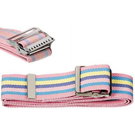 ASA TECHMED Pastel Colors Walking Patient Transfer Gait Belt with Metal ...