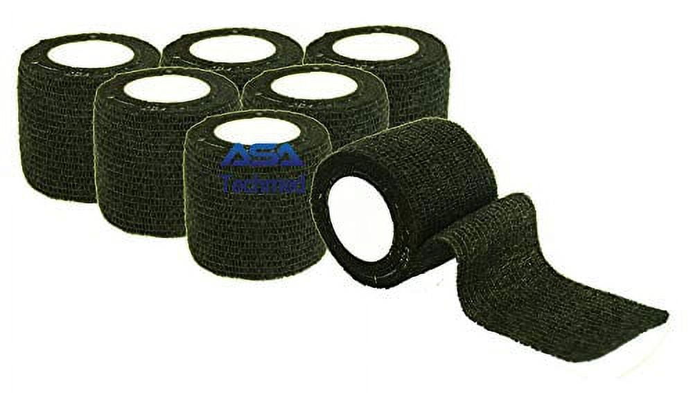 ASA TECHMED Self Adhesive Bandage 2" x 5 yards, 6 pack Black - Walmart.com