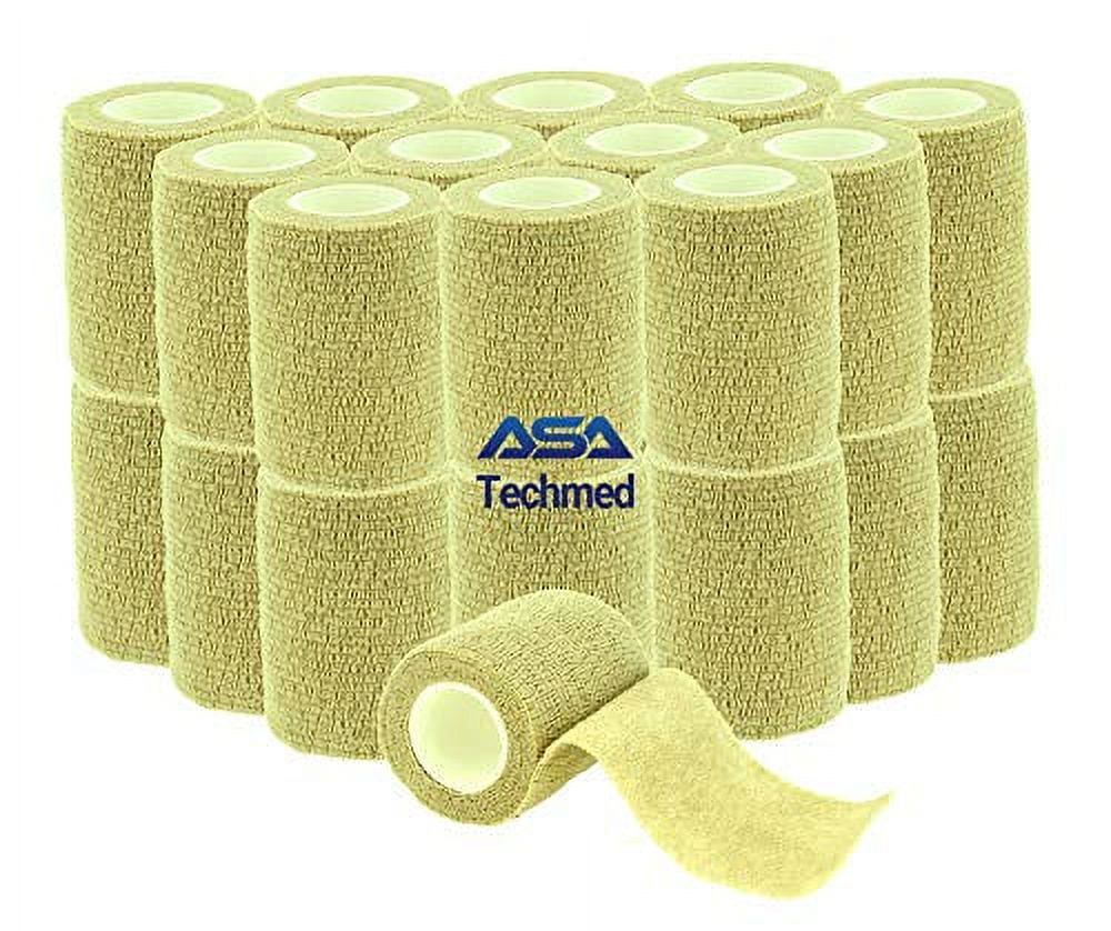 ASA TECHMED Self Adhesive Bandage 3" x 5 yards, 24 pack Tan - Walmart.com