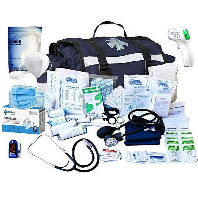 ASA TechMed - Stocked Large EMT First Aid Trauma Bag w/Emergency ...
