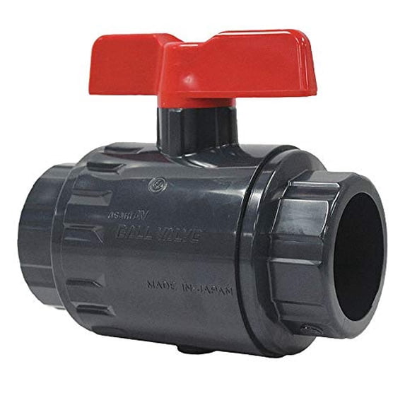 ASAHI PVC Socket x Socket Ball Valve, Tee, 1-1/2" Pipe Size$$ - Walmart.com