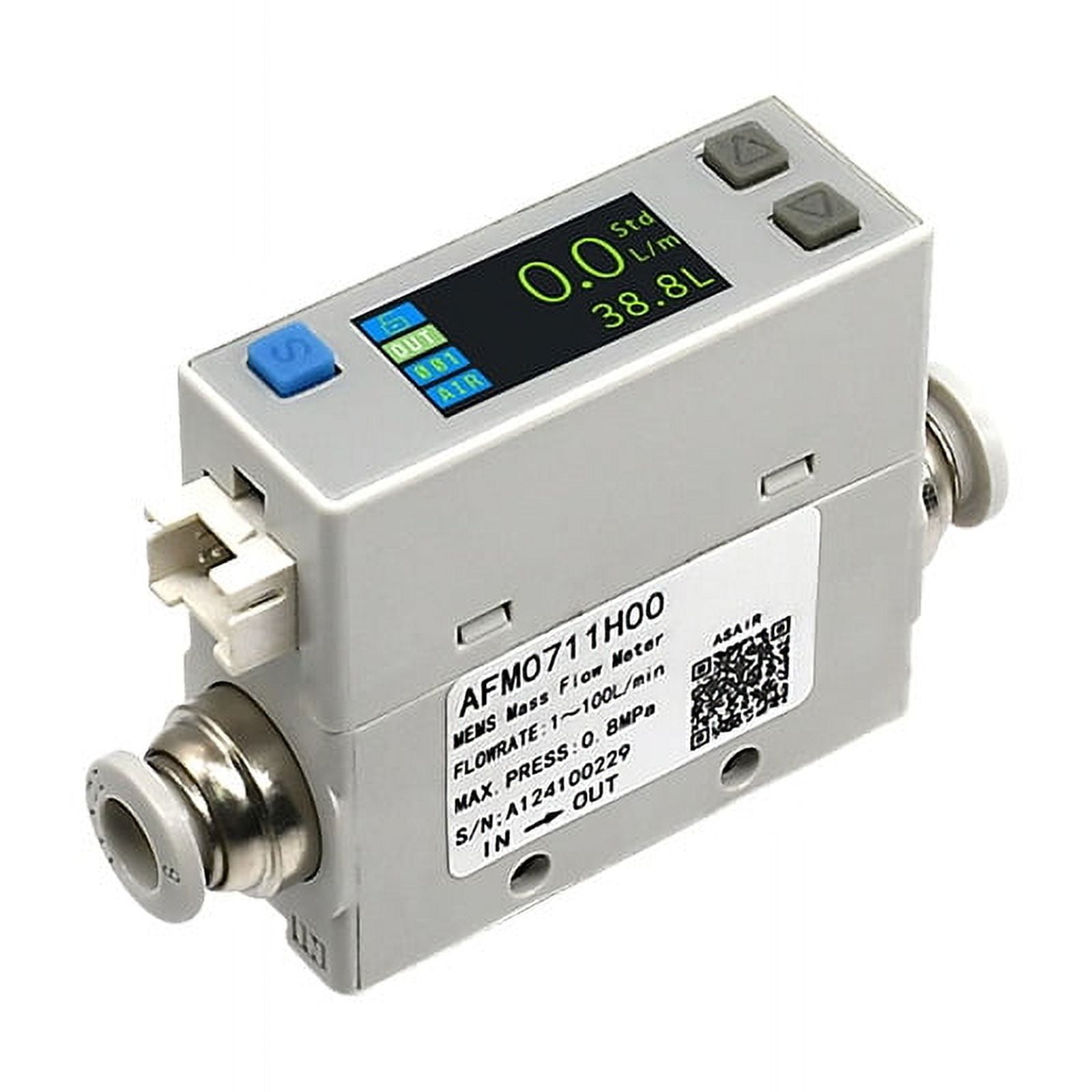 ASAIR AFM07 Aerothermal Mass Flow Meter Oxygen Compressed Air Replaces ...