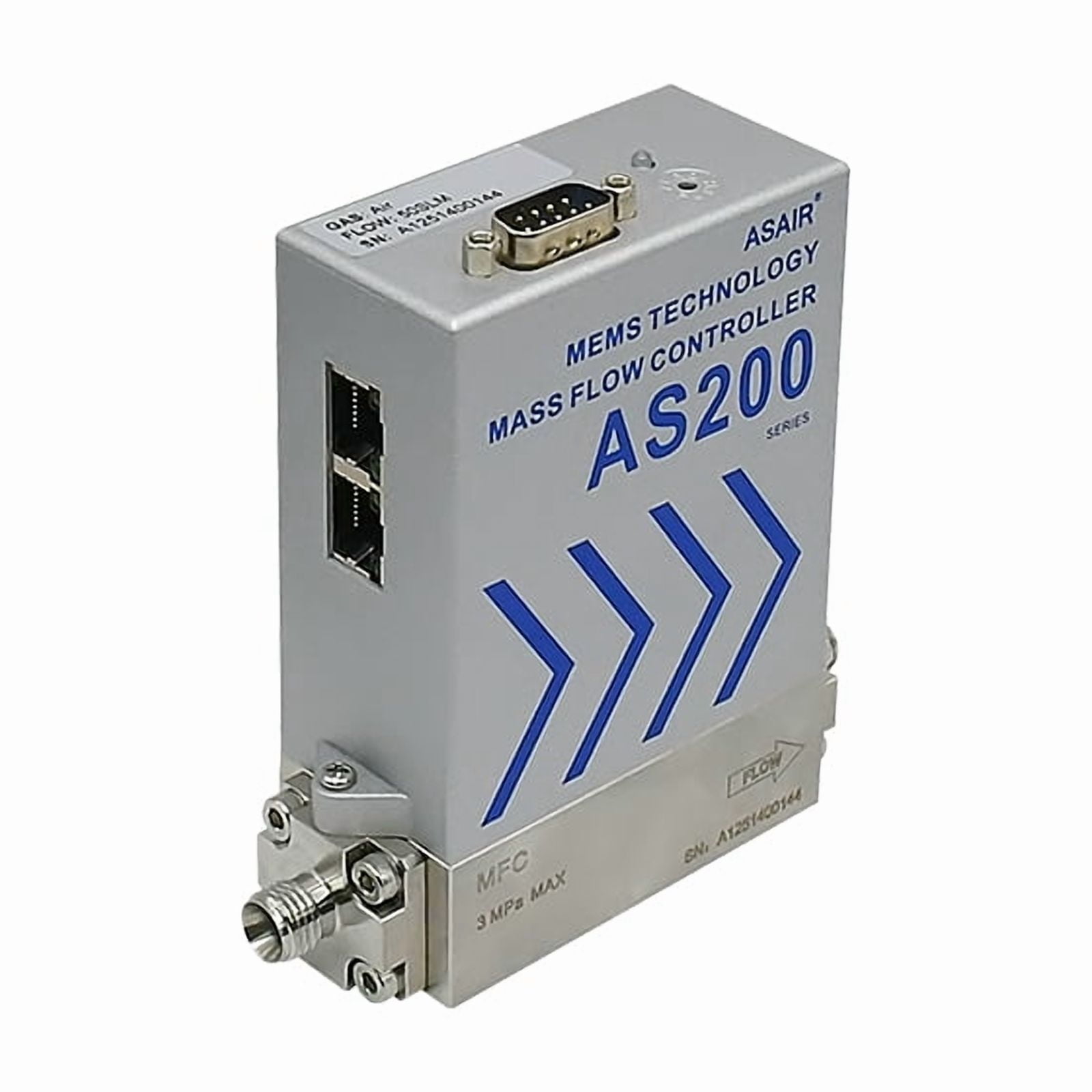 ASAIR stainless steel MFC high precision gas mass flow controller air micro gas flowmeter AS200 ...