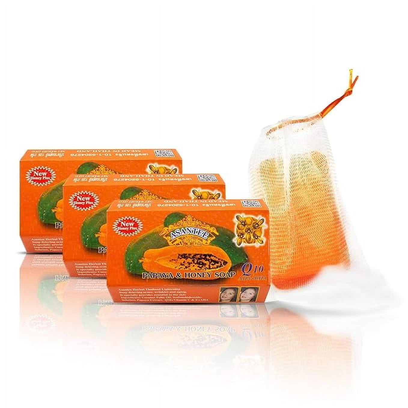 ASANTEE PAPAYA & HONEY SOAP 125G (Pack of 3) - Walmart.com