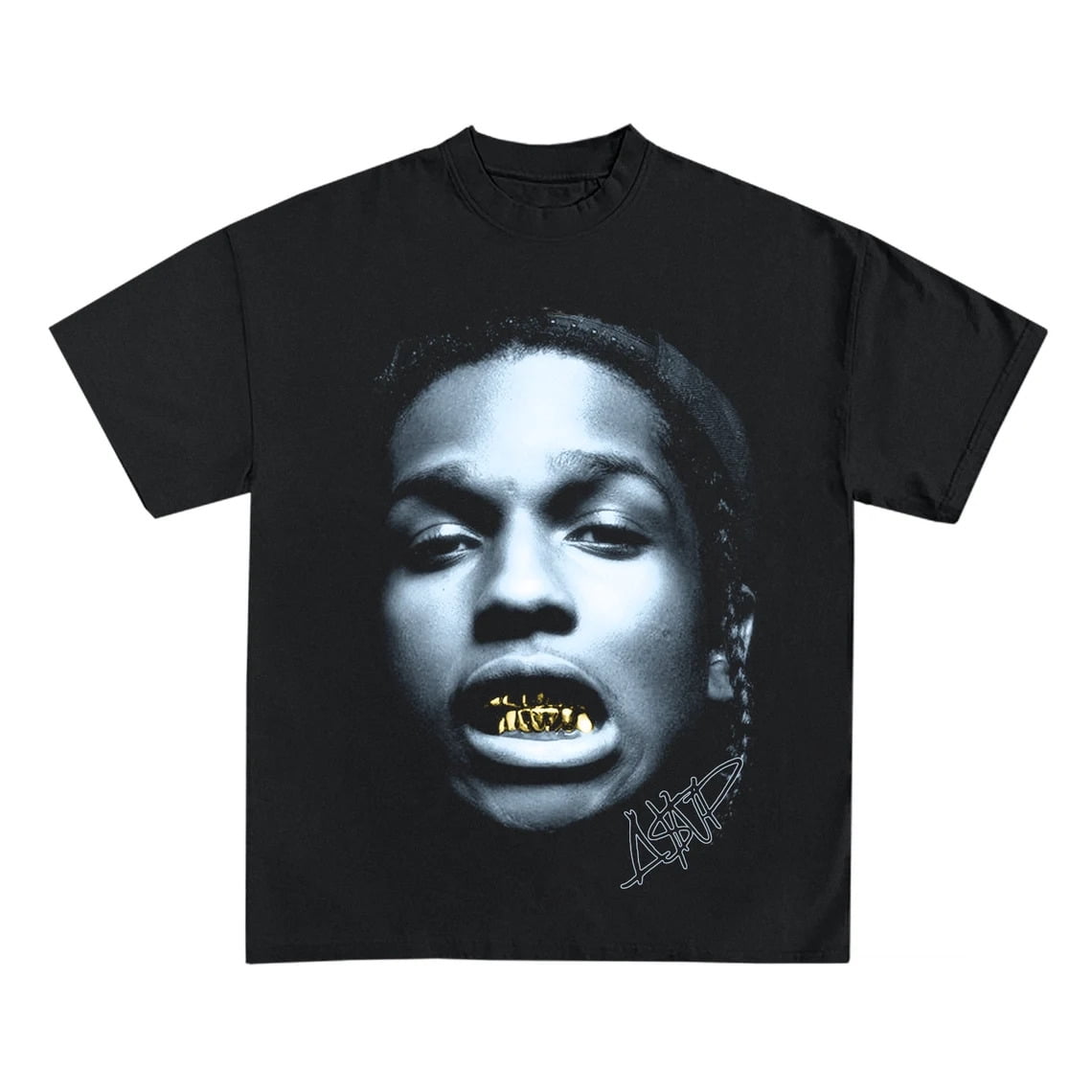 ASAP ROCKY Hip Hop Rap Heavy Cotton Black All Size Men Women Unisex ...