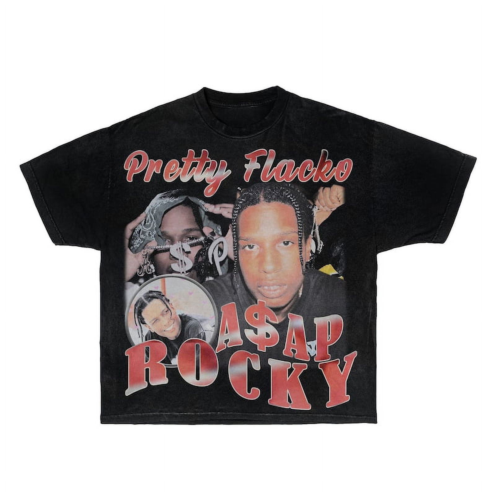 ASAP Rocky 90s retro rap tee - Walmart.com