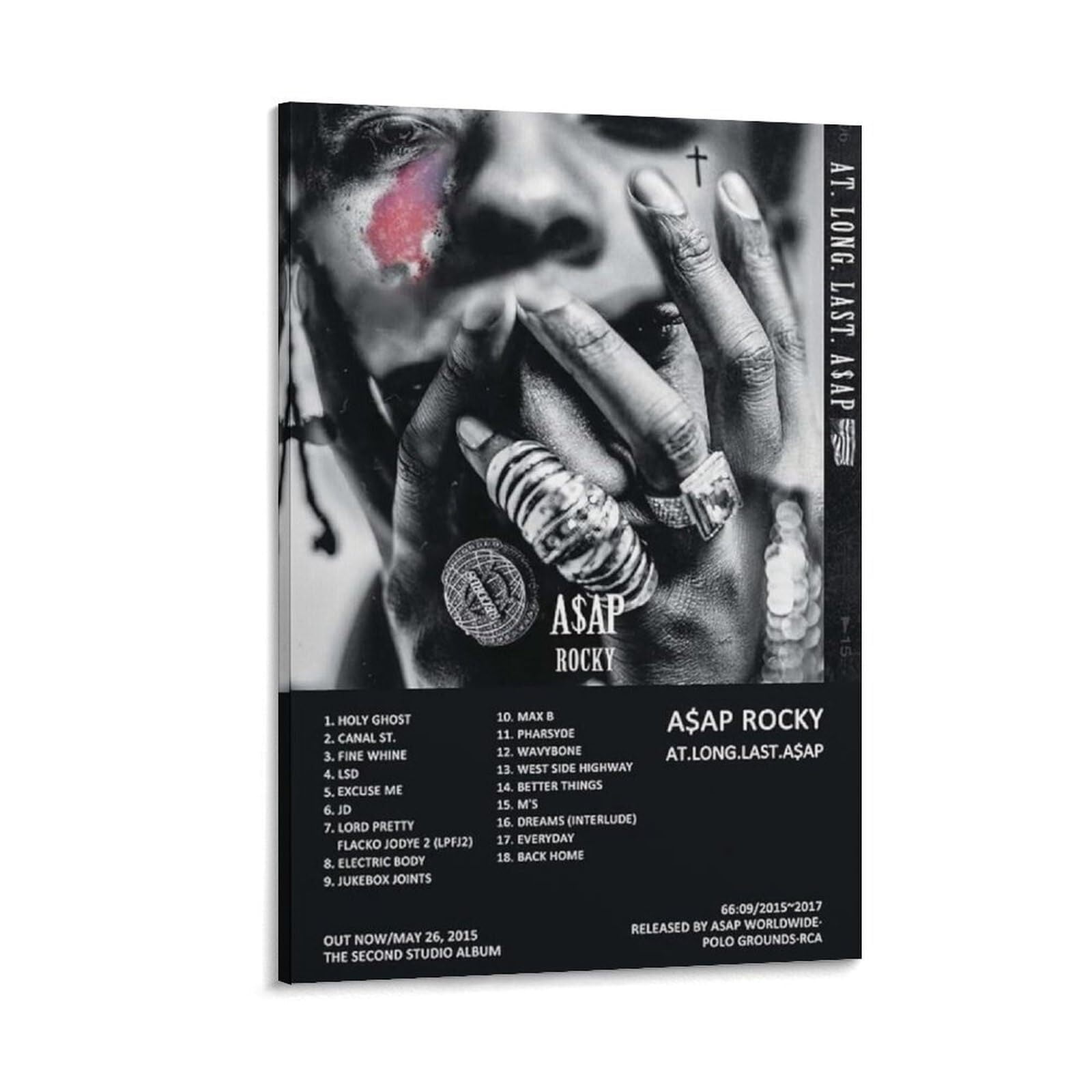ASAP Rocky At. Long. Last. ASAP Album Cover Canvas Poster Bedroom Decor ...