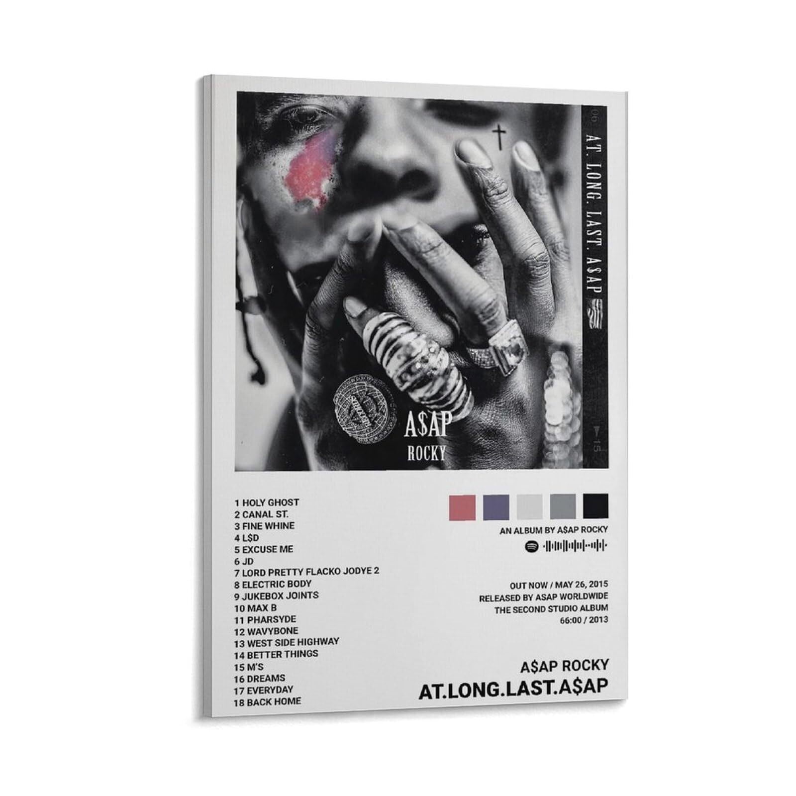 ASAP Rocky At. Long. Last. ASAP Album Cover Canvas Poster Bedroom Decor ...