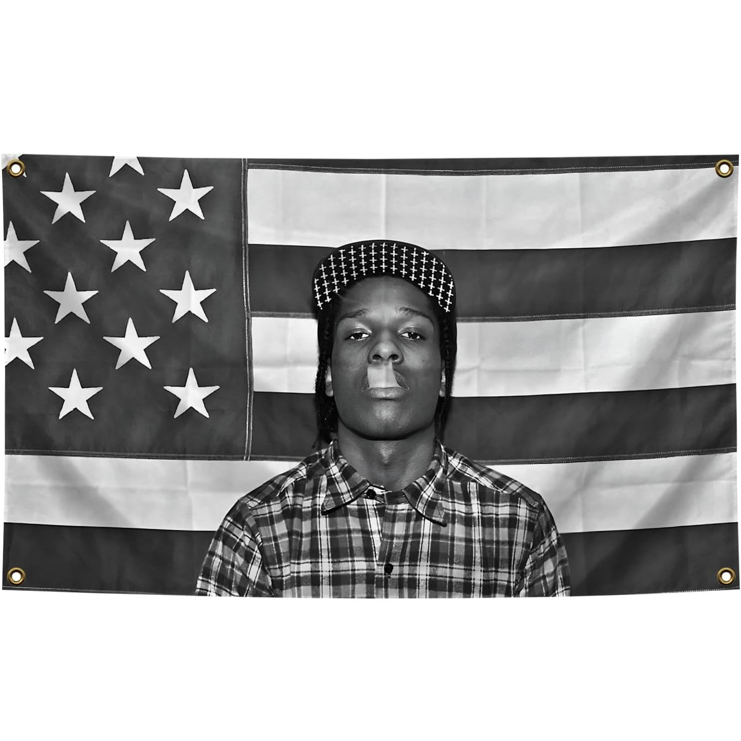 POPOXXX ASAP Rocky Flag, 3x5ft Rapper Tapestry Wall Flags for Dorm ...