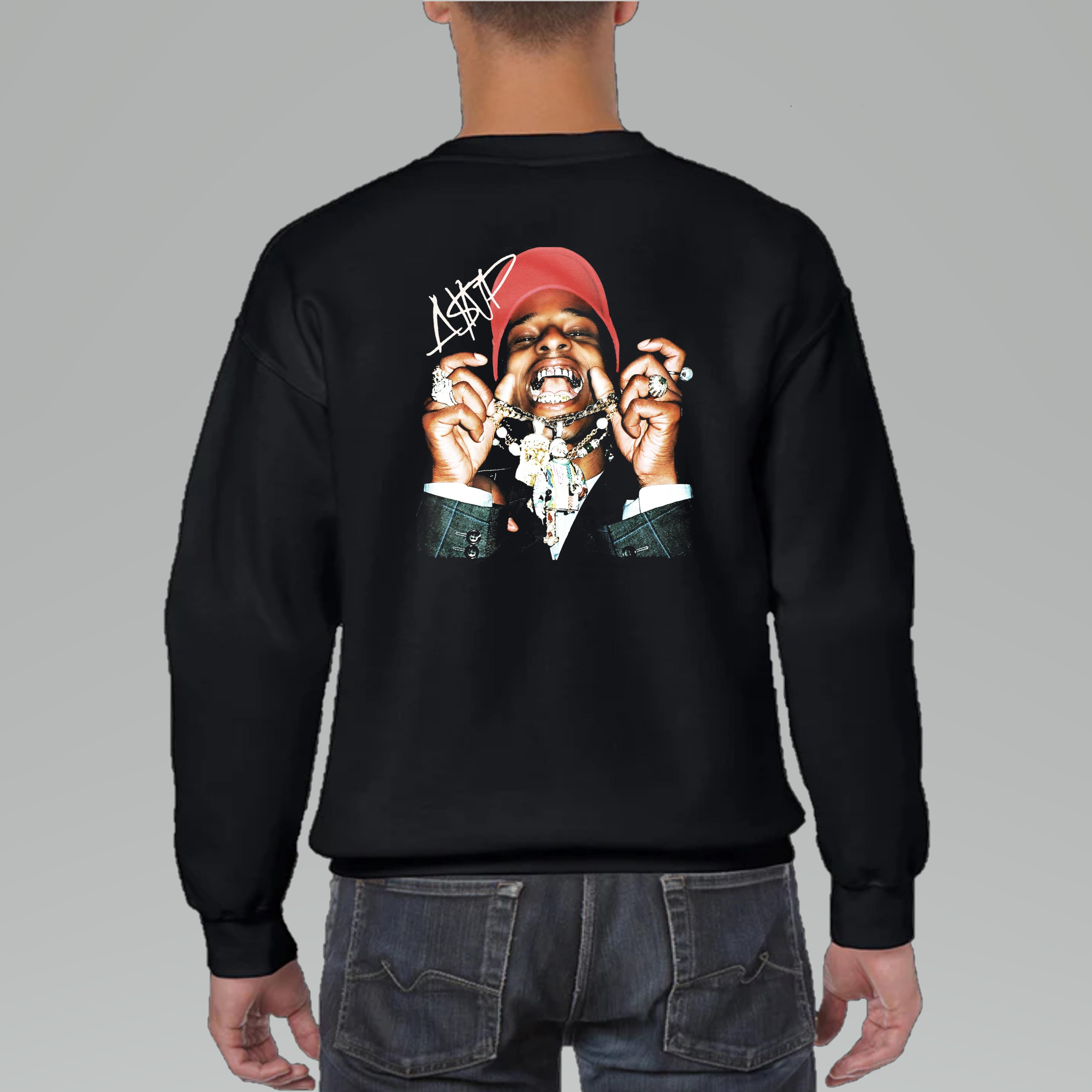 ASAP Rocky Graphic Concert Merch SWEATSHIRT, for men & women, up to ...