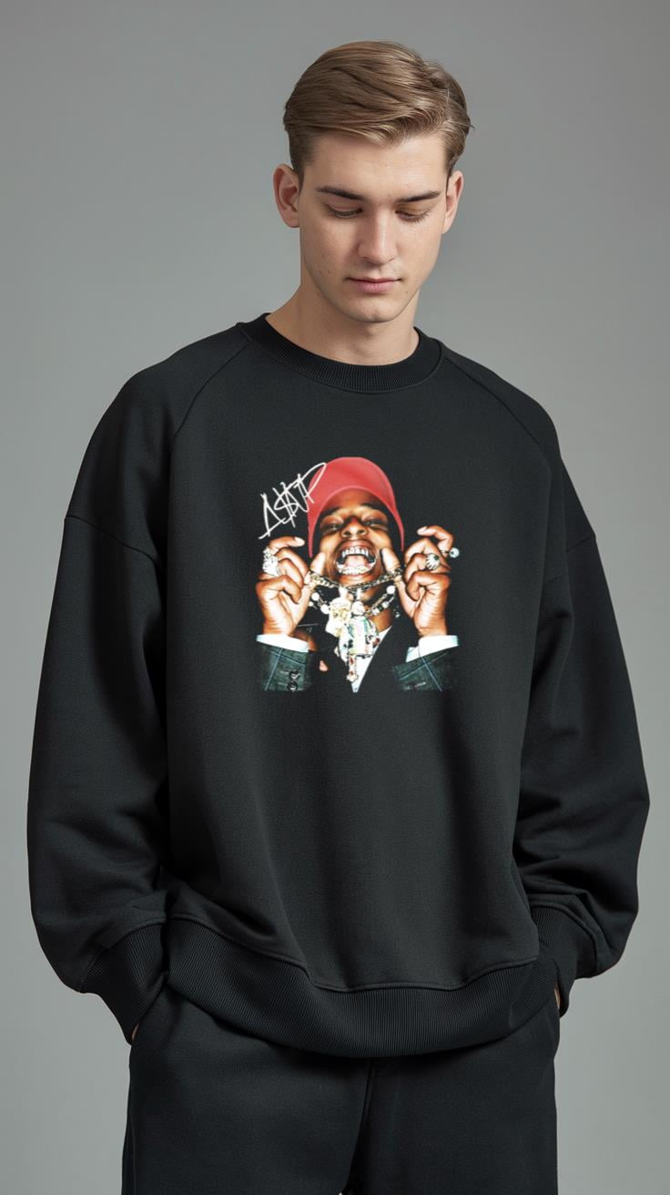 ASAP Rocky Graphic SWEATSHIRT Concert Merch, for men & women, up to ...
