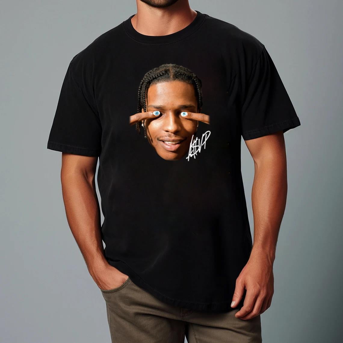 ASAP Rocky Head Unisex Tee Vintage Gift Rapper Fashion Killa Hip Hop ...