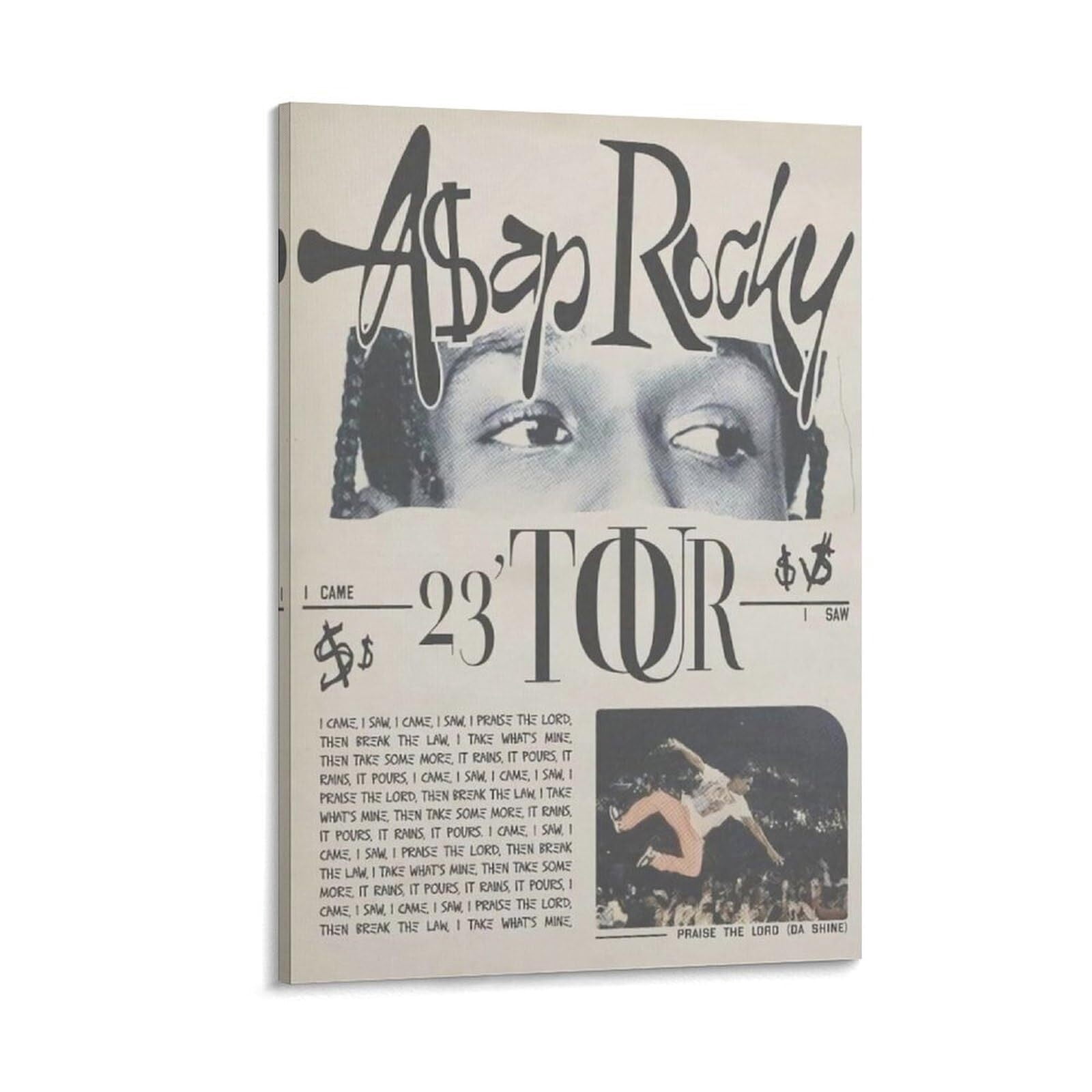 ASAP Rocky Hot Artist Music Poster Canvas Poster Bedroom Decor ...