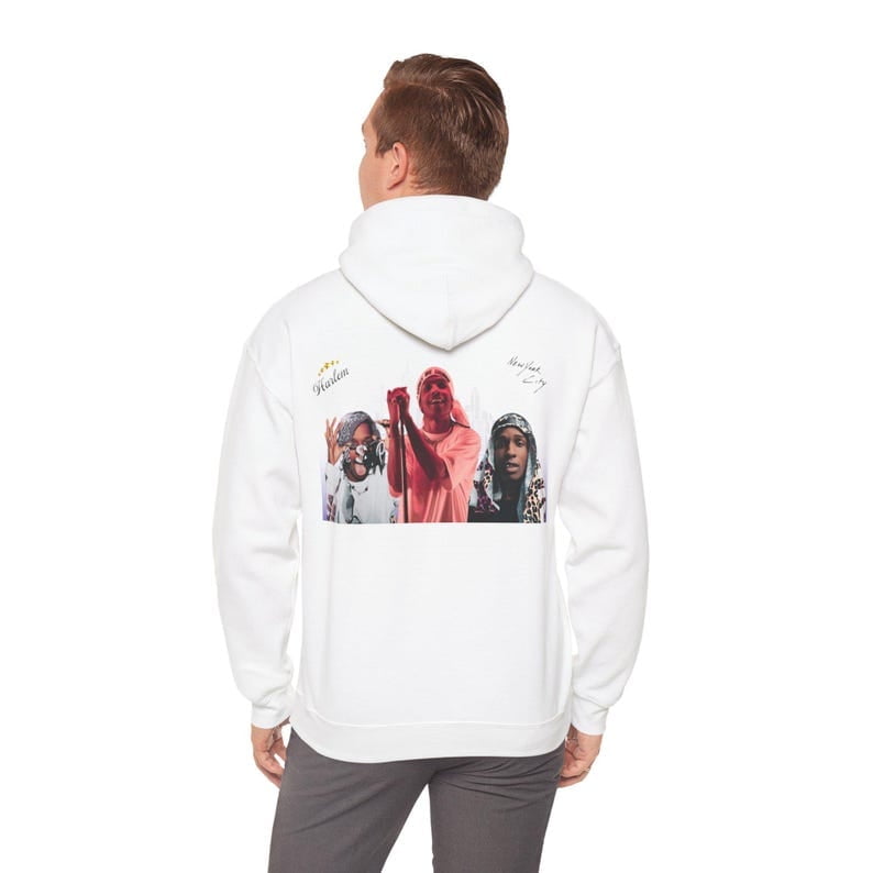 ASAP Rocky Icon Label Hoodie - Timeless White Classic - Walmart.com