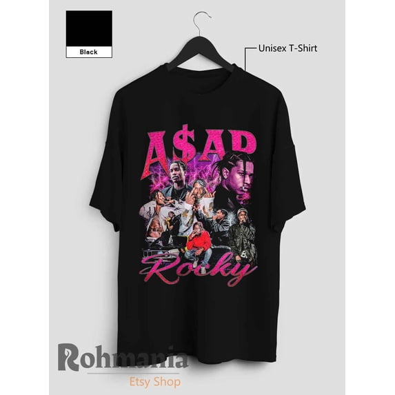 ASAP Rocky Pretty Flacko T Shirt, Retro Rap Hip Hop Music Merch Shirt ...