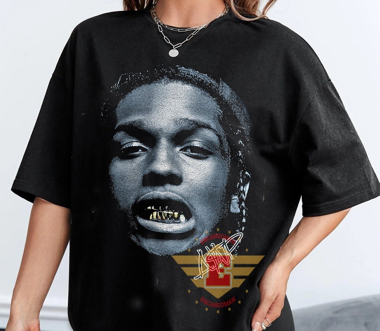 ASAP Rocky Rap Tee – Rare Hip-Hop Concert Merch, Tour Style Graphic ...