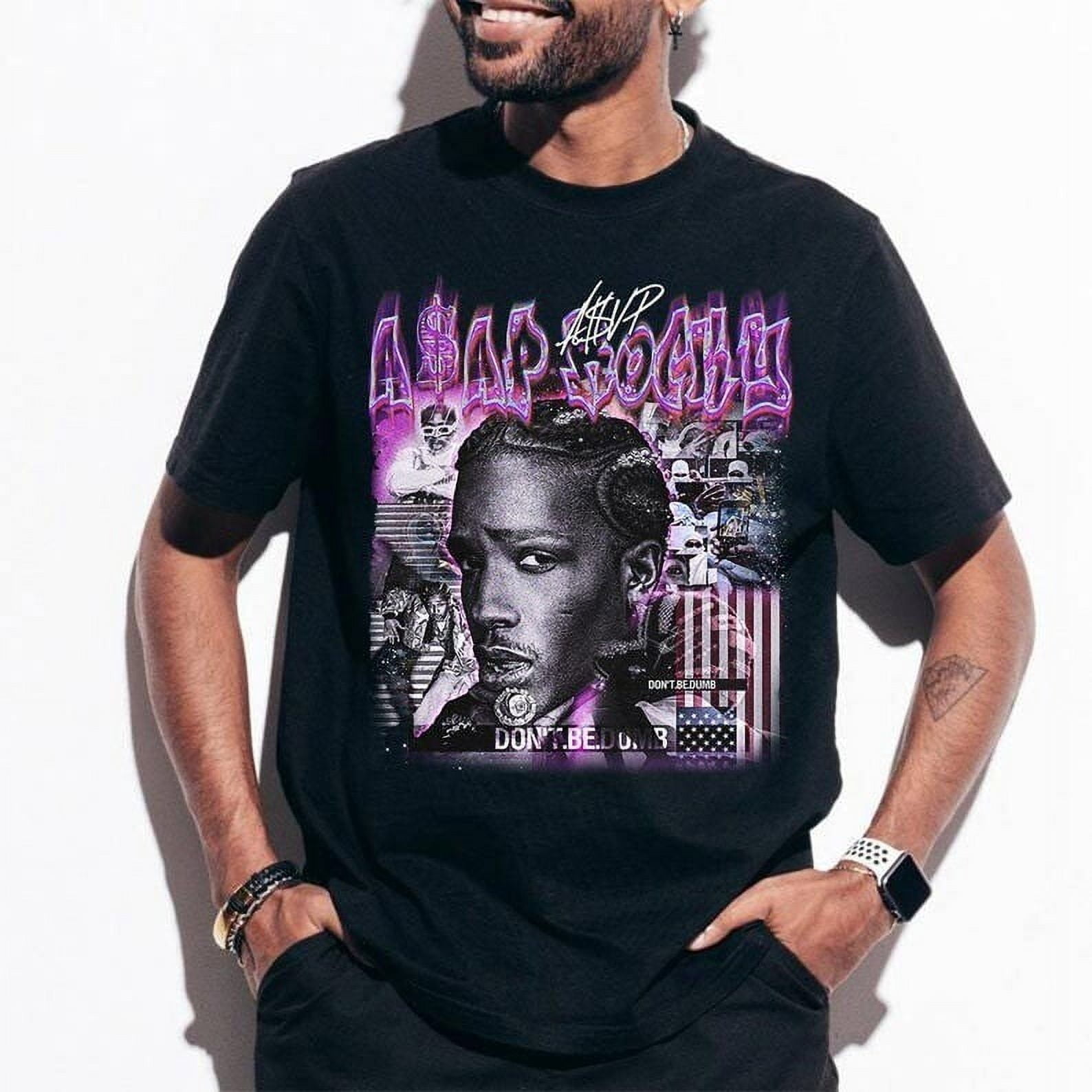 ASAP Rocky Rapper Men Women Unisex T-Shirt Gift for Fans - Walmart.com