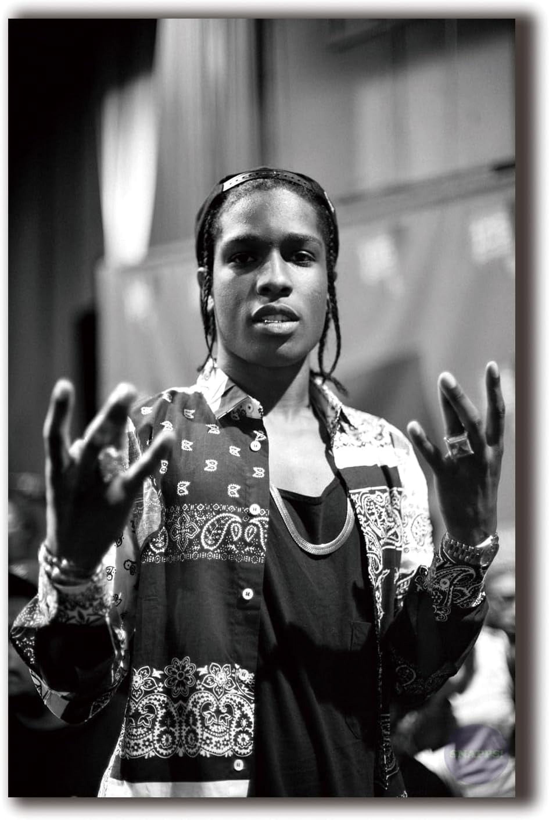 ASAP Rocky Rapper Music Hip-Hop Poster 12 x 18 inch Print Frameless Art ...