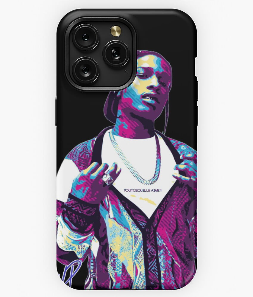ASAP Rocky Retro Rapper Art M2399 Phone Case for iPhone 17 16 15 14 13 ...