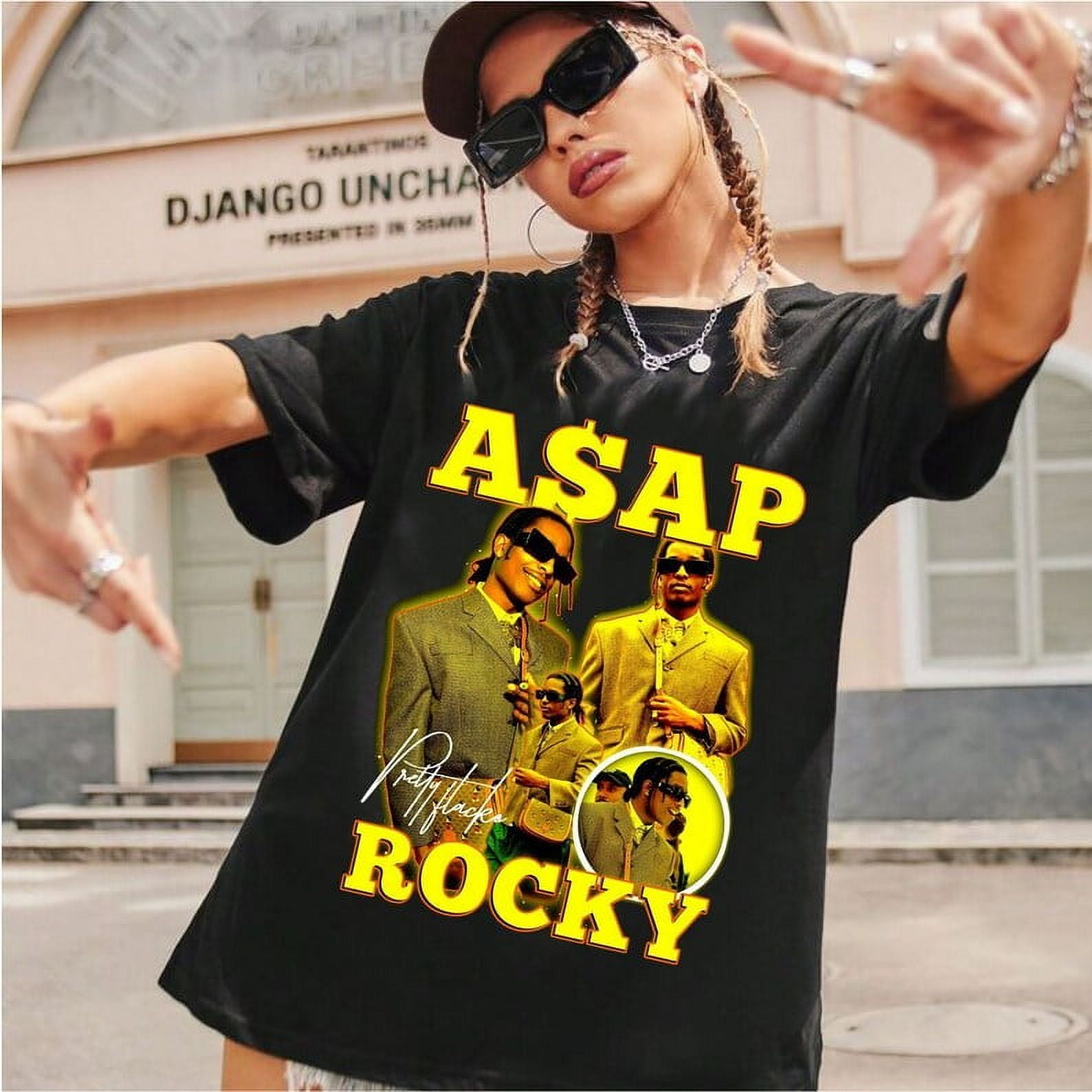 ASAP Rocky SHIRT, Vintage Bootleg style T-shirt - Walmart.com