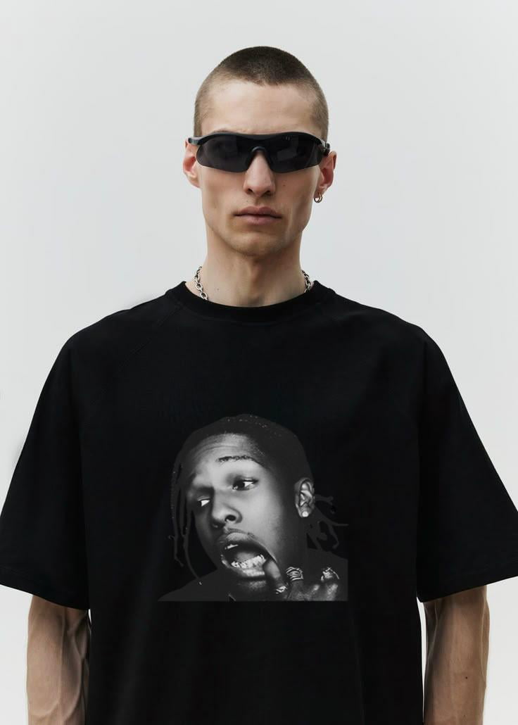 ASAP Rocky T-Shirt Iconic Rapper Fan Merch Music Style, for men & women ...