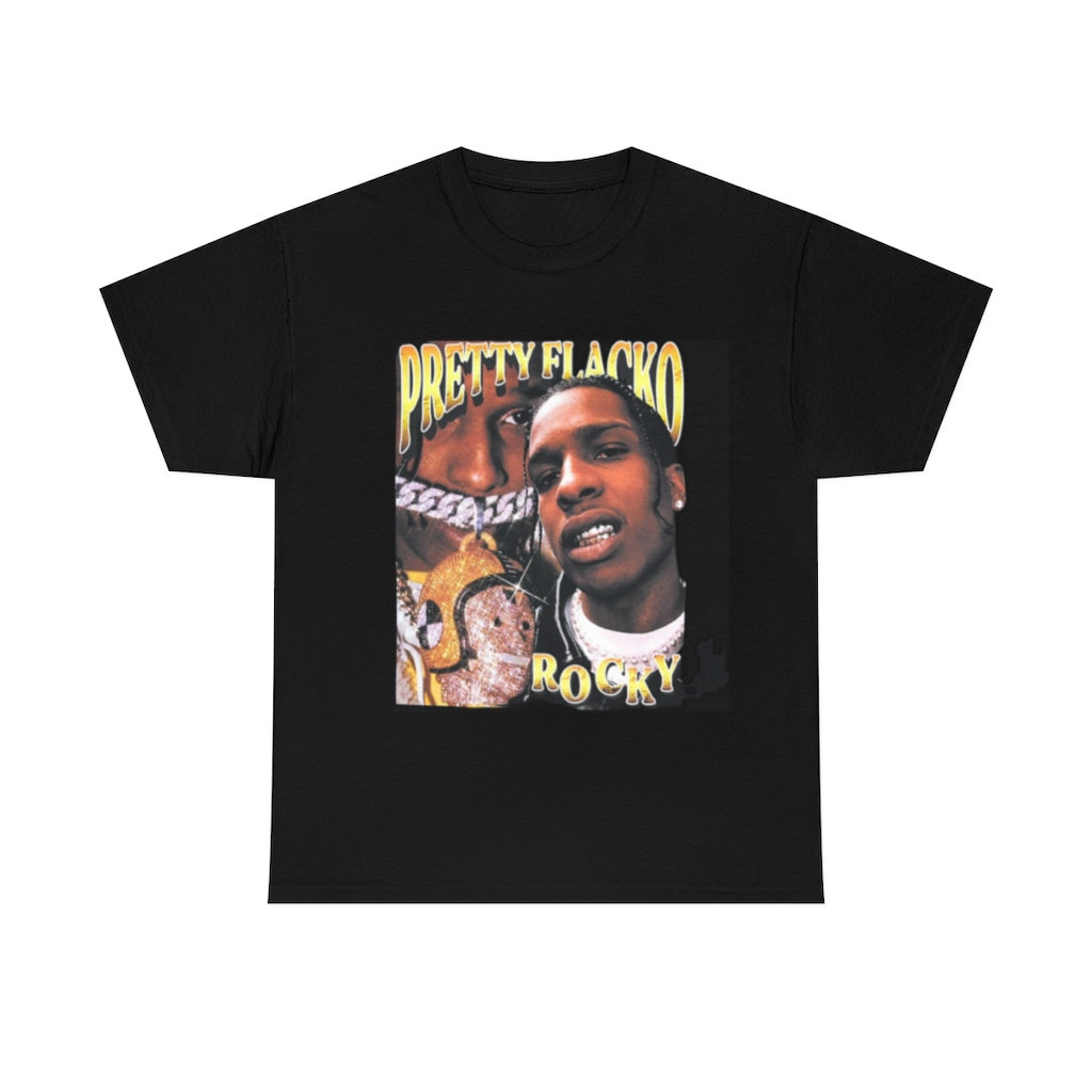 ASAP Rocky T Shirt, Retro Vintage Bootleg Graphic T - Walmart.com